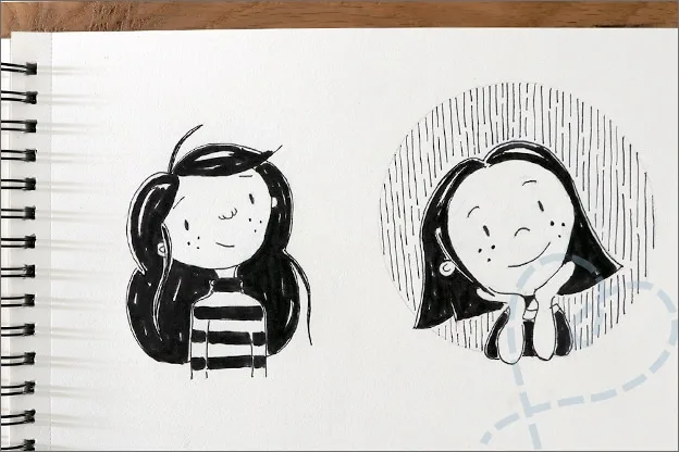 Tekenen: Cartoon meisjes tekenen #2, ‘level up’ - Nobody ELSe