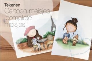 Tekenen: Cartoon meisjes tekenen #3, ‘Complete meisjes’