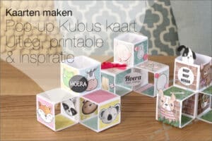 3D Pop-up Kubus kaart maken, extra inspiratie, gratis printables